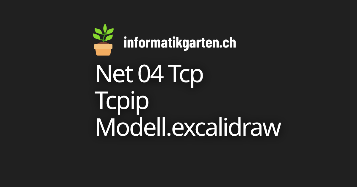 Net 04 Tcp Tcpip Modell.excalidraw - informatikgarten.ch